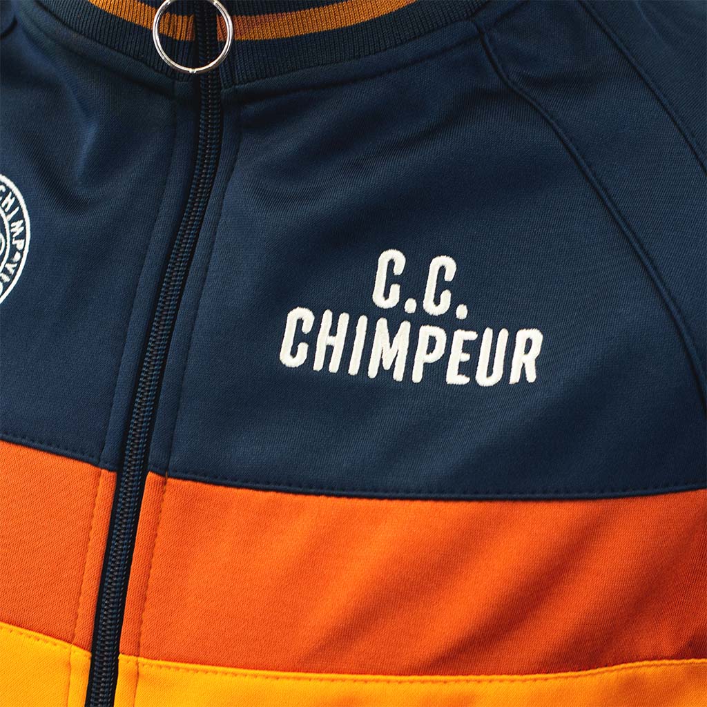 CC Chimpeur Full Zip Track Top (Navy/Ochre) – Victory Chimp