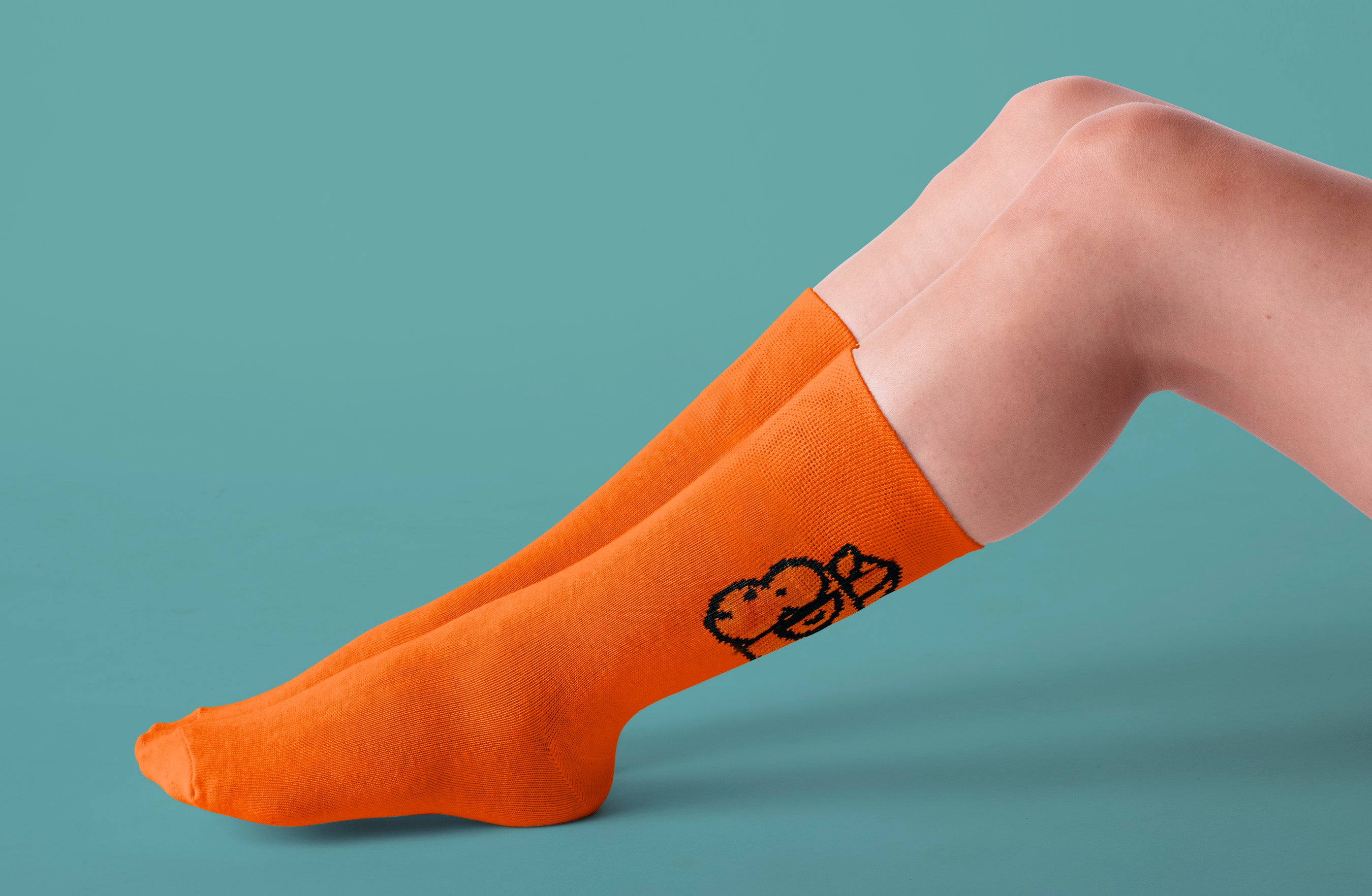 Chimpeur Merino Wool Winter Socks (Orangutan Orange) – Victory Chimp